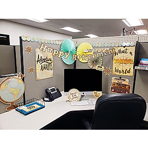 Travel The Map Hanging Paper Fans (TCR77034)