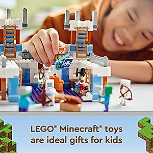 LEGO Minecraft The Ice Castle 21186 Building Toy Set for Kids, Girls,and Boys Ages 8+(499 Pieces)