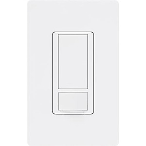 Lutron Maestro Vacancy-Only Sensor Switch | 5 Amp, Single-Pole/Multi-Location | MS-VPS5M-WH | White