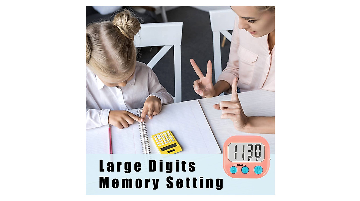 4Pack Classroom Timers for Kids - Countup & Countdown Timers