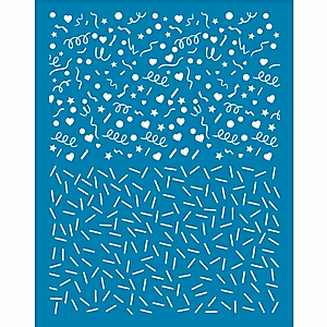 OLYCRAFT 4x5 Inch Silk Screen Stencils for Polymer Clay Confetti Silk Screen Printing Stencils Star Heart Reusable Clay Stencil Transfer for Polymer Clay Earring Hairpin Jewelry Making