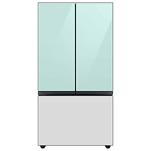 SAMSUNG Morning Blue Glass BESPOKE 3-Door French Door Refrigerator Top Panel