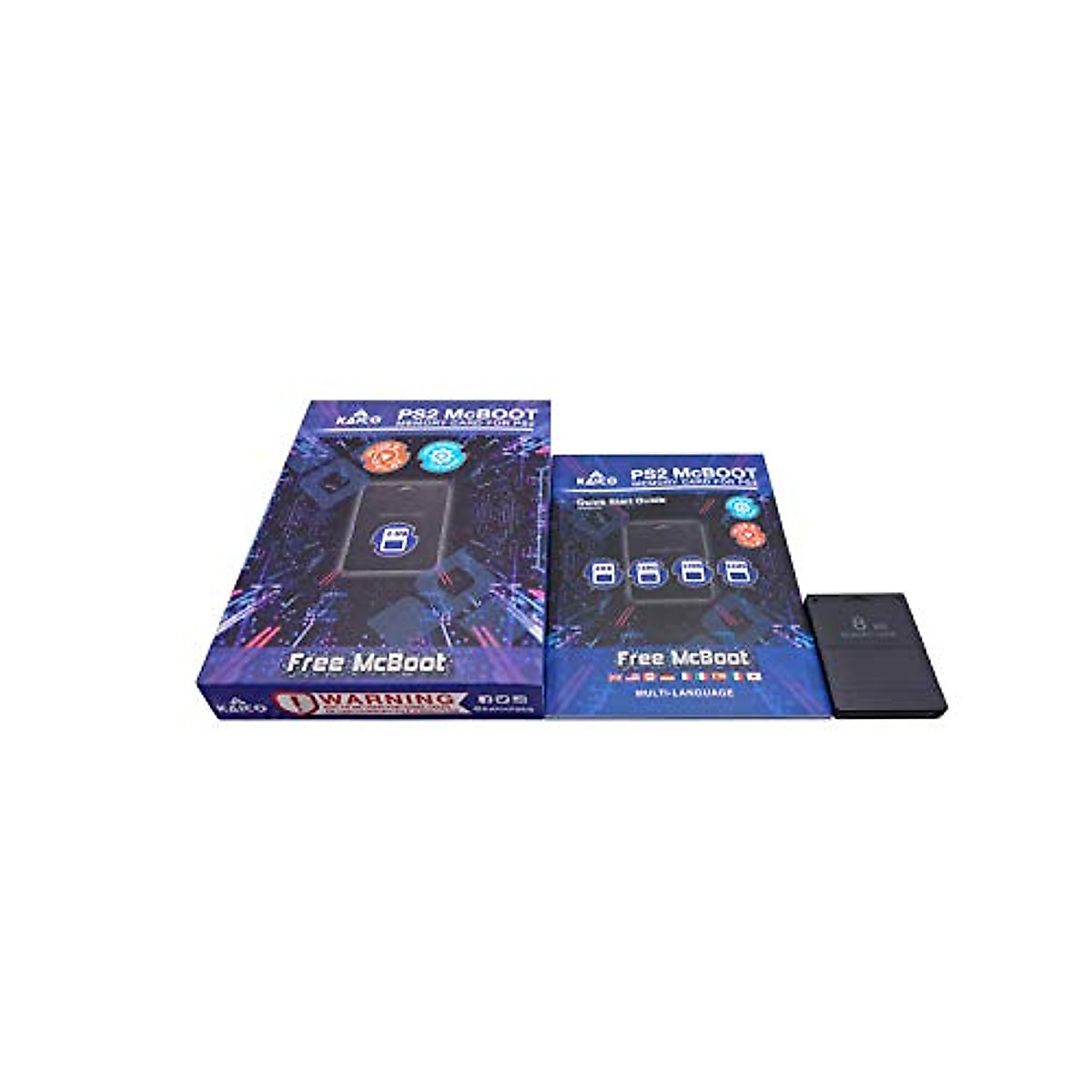 Kaico Free Mcboot 8MB PS2 Memory Card Running FMCB PS2 Mcboot 1.966 for Sony Playstation 2 - FMCB Free Mcboot Your PS2 - Plug and Play - Playstation 2 CFW McBoot 1.966