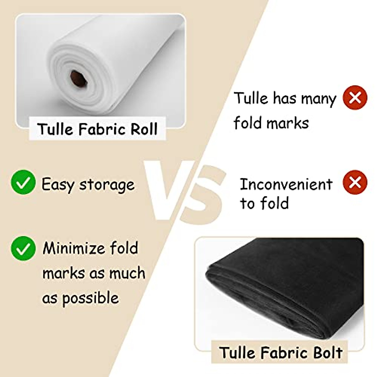 White Tulle Fabric Roll, 54" x 20 Yards (60FT) Tulle for Wedding Decoration DIY Tutu Party Backdrop Baby Shower Table Skirts Gift Wrapping