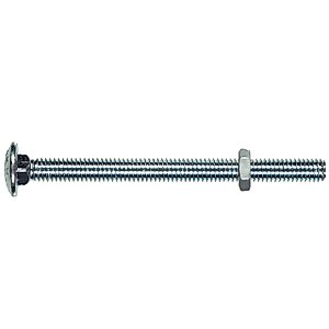 Hillman 2149 10-24 x 1-1/4-Inch Carriage Bolt with Nut, 24-Pack