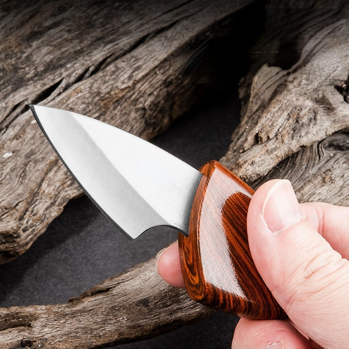 NIOIPXA Creative Pocket Knife,Portable Mini Fruit Knife Folding Knife Gifts for Men (Brown,1)