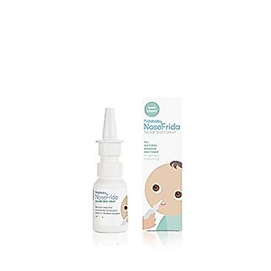 NoseFrida Saline Spray by Frida Baby Saline Nasal Spray To Soften Nasal Passages For Use Before NoseFrida The SnotSucker (0.68 FL OZ)