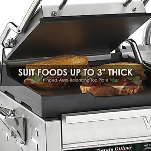 Waring Commercial WFG300 Panini Grill, 23.25x19.25x13.75, Silver