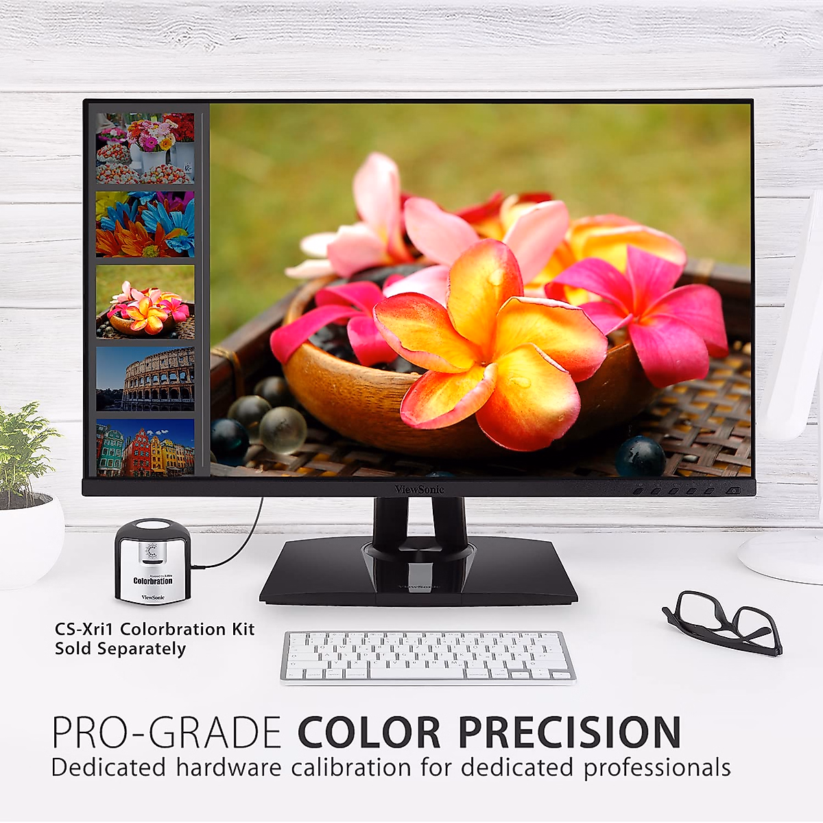 ViewSonic VP2756-4K 27 Inch 4K UHD IPS Ergonomic Monitor, Color Accuracy, Pantone Validated, 60W USB C (Renewed)