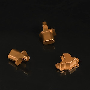 TOMSIN Aluminum Metal Share, Options, Home Buttons Kit for PS5 Controller (Bronze)