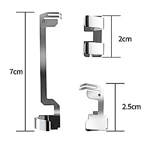 Battery Compartment Contact Piece Compatible with FLUKE 187 Multimeter Battery Contact Plate Replacement Parts (Silver)