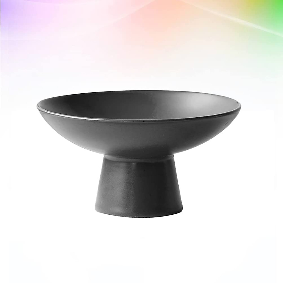 DOITOOL Ceramic Serving Dish Ceramic Footed Bowl Dish: Round Dessert Cup Decorative Serving Tray Plate Pastry Platter for Fruit Dessert Wedding Birthday Party Fruit Serving Platter