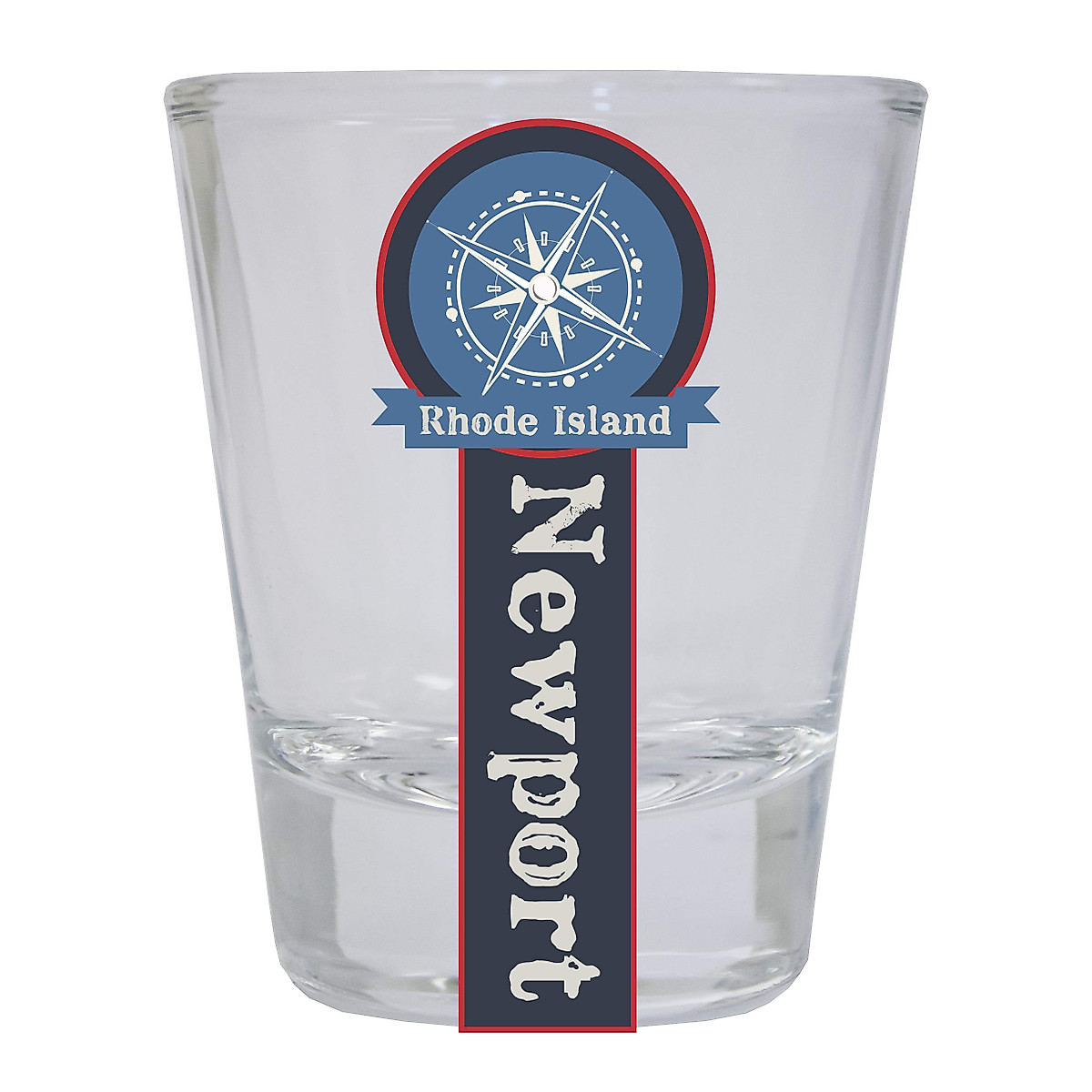 Newport Rhode Island Nautical Souvenir Round Shot Glass