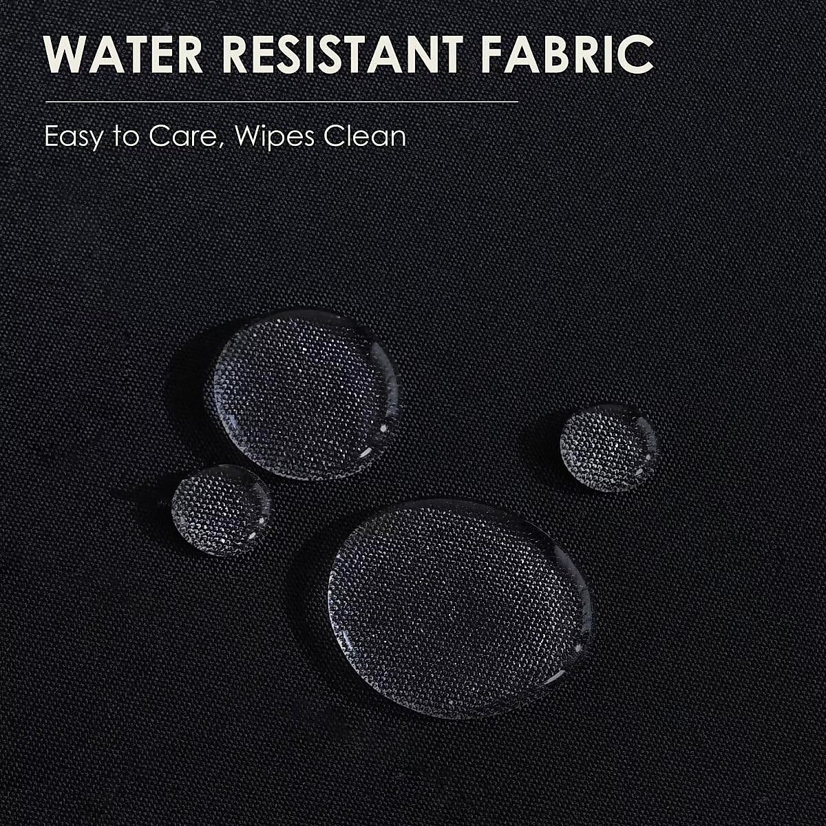 Aironment Rectangle Tablecloth Water and Stain Resistant Washable Table Cloth Selected Wrinkle Free Polyester Table Cover for Dining, Parties, Camping (60 x 84 Inch, Black)