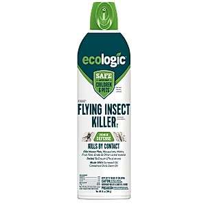 Ecologic Flying Insect Killer, Kills Fruit Flies, Mosquitos, Gnats and Other Insects, (Aerosol Spray) 14 fl Ounce