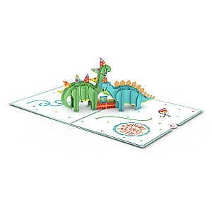 Lovepop Happy Birthday Pop-Up Card for Her and Him - 3D Happy Birthday Greeting Cards for Boys, Girls, Men, Women - You're Dinomite - 5" x 7" Dinosaur Card - Blank Note Card & Envelope Included