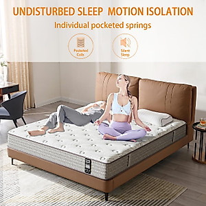 Twin Mattress 12 Inch, Gel Memory Foam Mattress, Hybrid Mattress in a Box with Pocket Spring, Soft & Comfortable Medium Firm Mattress, Motion Isolation, Pressure Relief, CertiPUR-US Certified