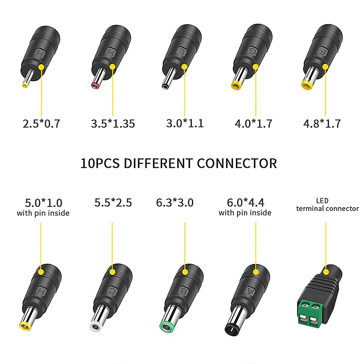 VIFOCUFY 16V 2A 1.5A AC Adapter Power Supply 32W 10 Tips Power Cord with UL Listed Charger Replacement for Webcams Monitors Scanners Routers LED Lights