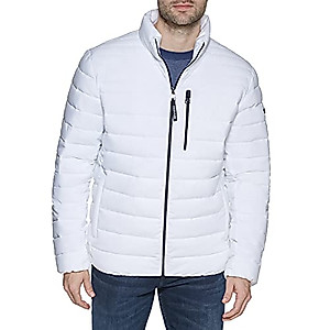 Calvin Klein Men's Classic Packable Down Jacket, White, XX-Large