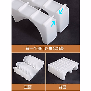 Closet Underwear Organizer Drawer Divider, Wardrobe Plastic Bra Storage Box,6pcs/Set,White