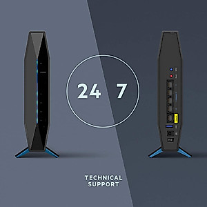 Linksys AX1800 Wi-Fi 6 Router Home Networking, Dual Band Wireless AX Gigabit WiFi Router, Speeds up to 1.8 Gbps and Coverage up to 1,500 sq ft, Parental Controls, Maximum 20 Devices (E7351)