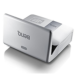 BenQ MW843UST Ultra-Short Throw Projector WXGA (1280 X800), 3,000 ANSI Lumens, 13,000:1 High Contrast Ratio, with Wall Mount Projector