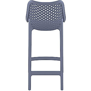 Compamia Air Patio Counter Stool in Dark Gray (Set of 2)