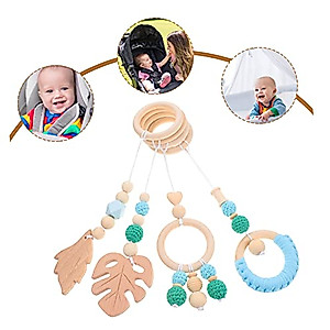Toddmomy 20 Pcs Yarn Bead Pendant Baby Decor Woodsy Decor Baby Car Toy Children Cot Hanging Toy Sensory Hanging Rattle Rattles Plush Toy Crib Stroller Toy Crib Hanging Rattle Toy Crib Toy