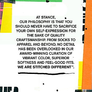 Stance Paizley Crew Socks (Large, Vintage White)