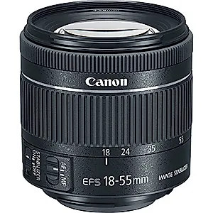 Camera Bundle for Canon EOS 800D (T7i) DSLR Camera with EF-S 18-55mm f/4-5.6 is STM Lens Bundle, Starter Kit + Accessories (Extra Battery, Digital Slave Flash, 128Gb Memory, 50" Tripod and More)