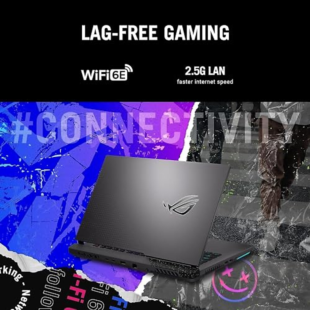 ASUS ROG Strix G15 Gaming Laptop - 15.6" WQHD 165Hz Display, AMD Ryzen 7 6800H up to 4.7GHz, NVIDIA GeForce RTX 3060, 32GB DDR5 RAM, 1TB SSD, Wi-Fi 6E, Backlit Keyboard, Windows 11 Home