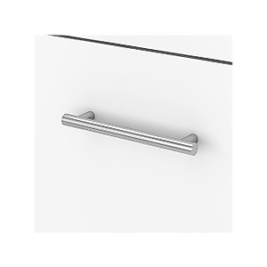 Bush SET013WH 60-Inch W Office Desk w/Lateral File Cabinet and 5-Shelf Bookcase White