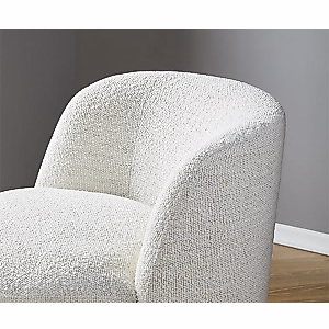 CHITA Swivel Barrel Chair, Comfy Boucle Accent Chair for Living Room, Cream