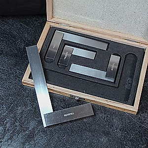 Faithfull Engineers Squares Set 4Pc (2/3/4/6In)