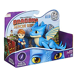 Dreamworks Dragons Rescue Riders, Winger and Dak, Dragon and Viking Figures with Sounds and Phrases