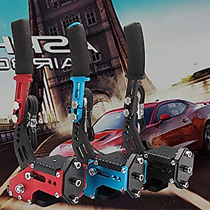 YESHMA 64 Bit USB Handbrake PC Handbrake & Non-Contact Plus Hall Sensor Compatible With G25/27/29/920 T500 T300,Professional Gaming Peripherals using for Racing Games(Blue without Clamp)