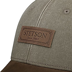 Stetson Rustic Cap with UV Protection Men Olive One Size