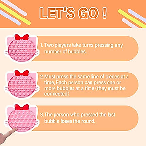 3 Pack Push Bubble Popping Sensory Fidget Toys Set, Special Needs Silicone Stress Reliever Squeeze Toy for School Home Office, Good for Kids Adults Friends Family(Animals Group A-3 Pack)