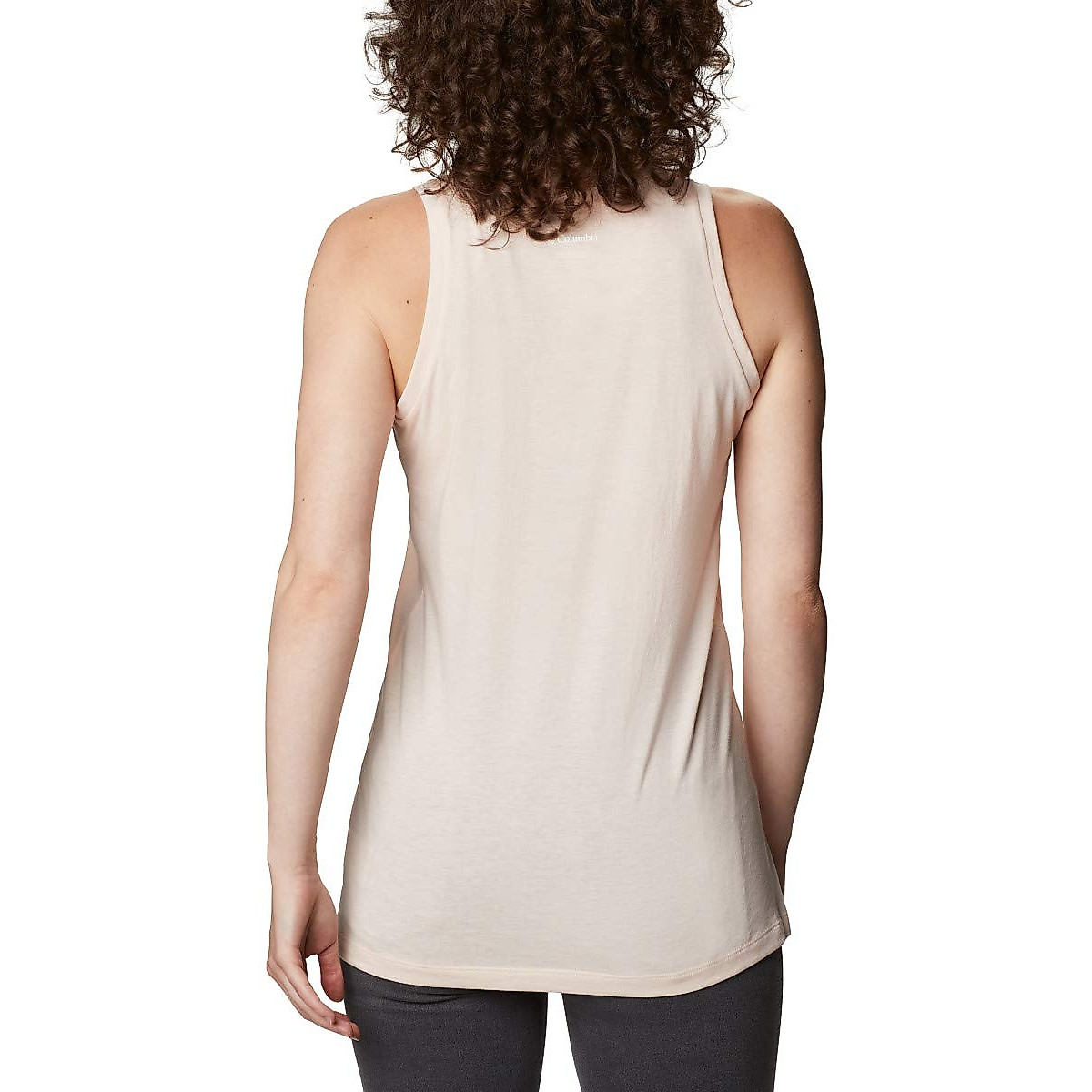 Columbia Women's Daisy Days Graphic Tank, Peach Quartz Heather/Flowshine, X-Large