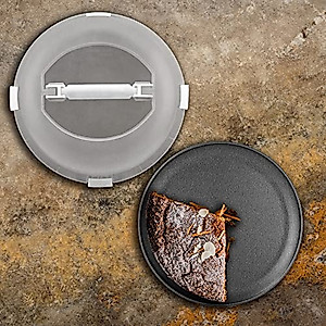 G & S Metal Products Company ProBake Teflon Xtra Nonstick Cake and Pastry Bakeware Carrier with Cover and Handles, 12'', White