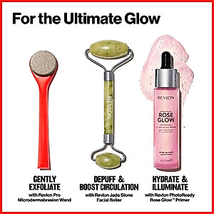 Revlon Microdermabrasion Wand, Gently Exfoliate Skin with Real Diamond Grit, 1 Count