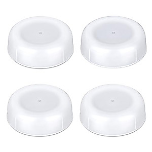 Baby Bottle Lid, Screw Lids Aka Travel Caps with Rewritable Sealing Disc Compatible with Avent dr. Brown Mouth Bottles, Baby Bottle Caps, Cap Replace Natural Bottle Sealing Ring and Sealing Disc