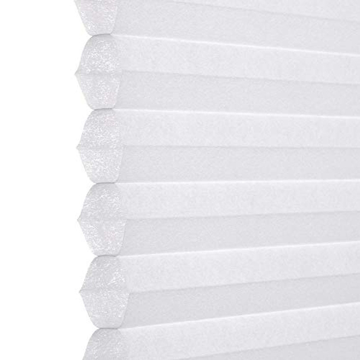 Home Decorators Collection Cut-to-Width Snow Drift 9/16 in.Top-Down Bottom-Up Cordless Cellular Shade - 28 in. W x 48 in. L
