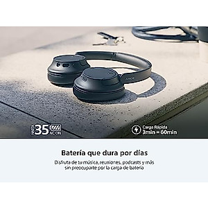 Sony WH-CH720NB Noise Canceling Wireless Bluetooth Headphones - Built-in Microphone - up to 35 Hours Battery Life and Quick Charge - Black - International Version
