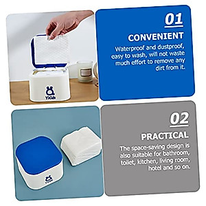 Alasum 3pcs Desktop Storage Box Travel Wipes Case Baby Diaper Bags Baby Holder Moist Fresh Wipe Container Tissue Storage Holder Wet Wipes Dispenser Tissue Box Holder Tissue Boxes Toilet