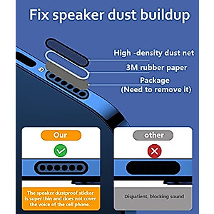 for Type C USB Dust Plug, Phone Speaker Cover,with Phone Cleaning Kit Tool Cleaning Putty/Tweezers/Brushes/Wet and Dry Cleaning Wipe/Storage Box/Foam swabs