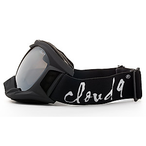 Cloud 9 - Professional Mens Snow Goggles Cross-Rocket Big Anti-Fog Dual Lens UV400 Protection Snowboarding Oversized Ski Goggles