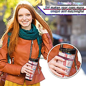 69 Rolls Line Striping Tape for Tumblers Making Holographic Pinstripe Decals for Tumblers Self Adhesive Tape with Dispenser Case for DIY Tumblers Nail Decoration Crafts (Gitter, 1 mm, 2 mm,3 mm)