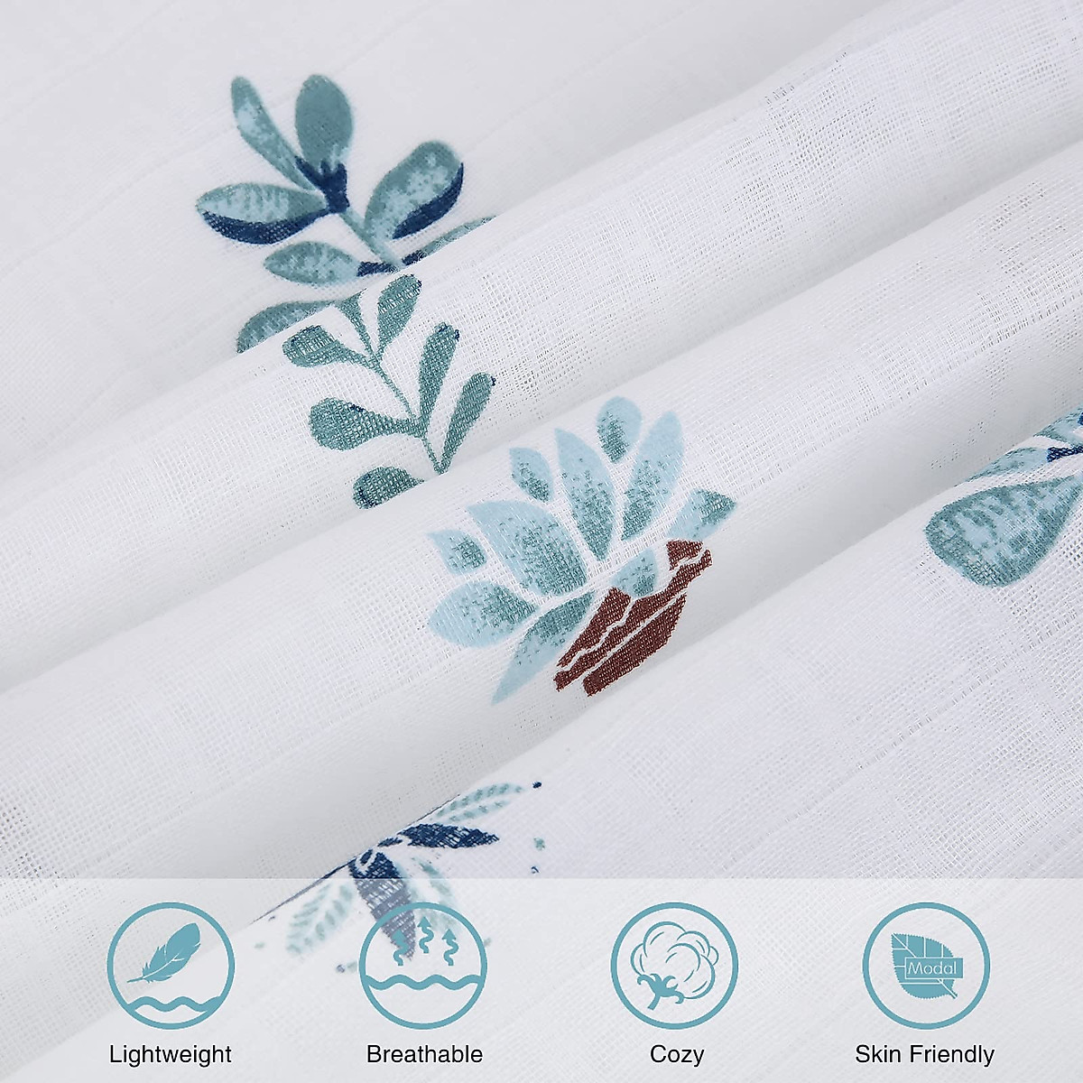 Muslin Carseat Cover for Boys Girls, Breathable Infant Car Seat Canopy, Lightweight Baby Carrier Cover, Newborn Shower Gift, Fit Spring Summer/Hot Days/Warm Weather, Cactus