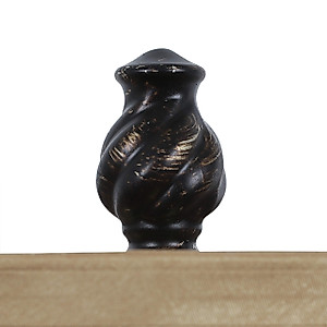 Decor Therapy Traditional Resin Floor Lamp with Bell Shade, Golden Bronze